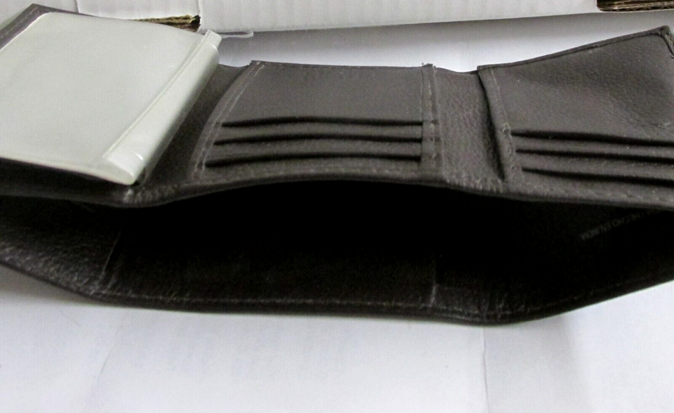 George Brown Leather Tri-Fold Wallet with Wing RFID Protected New ...