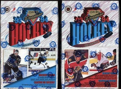 1993-94 O-Pee-Chee Premier NHL Series 1 & 2 Factory Sealed Hobby Boxes ...
