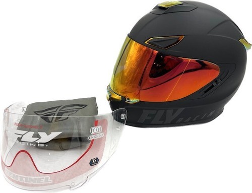 FLY RACING SENTINEL RECON HELMET MATTE BLACK/FIRE CHROME XS - 73-8395XS ...