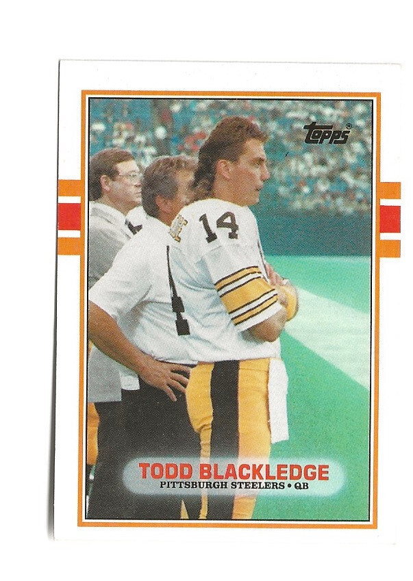 1989 Topps Traded Todd Blackledge #31T Pittsburgh Steelers | eBay