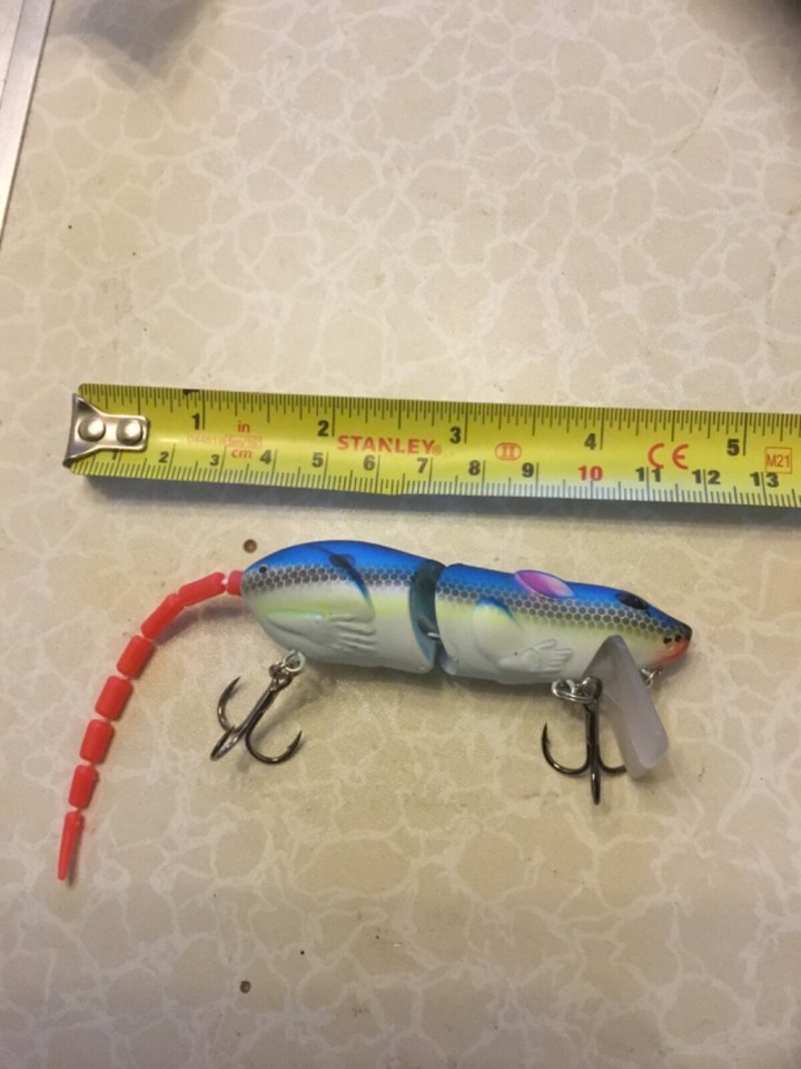 Pike Fishing muilty jointed 15 gram 6 inch rat lure | eBay UK