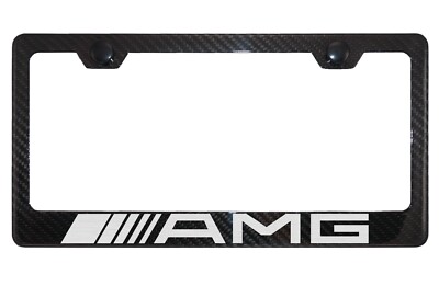 Carbon Fiber License Plate Frame For AMG | eBay