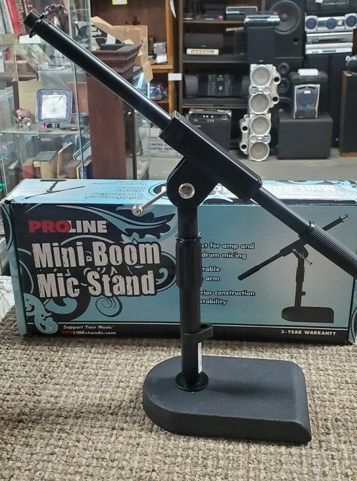 Open Box - PROLINE Mini Boom Mic Stand - MS112BK (FC12-C-G687) | eBay