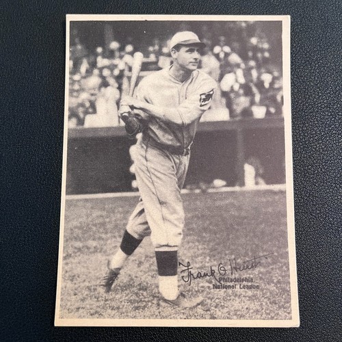 1929 Kashin Publications R316 Frank Hurst Philadelphia Phillies crease ...