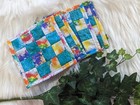 Fabric coaster handmade Set of 2, Cotton Print, Quilted Square Patch | eBay