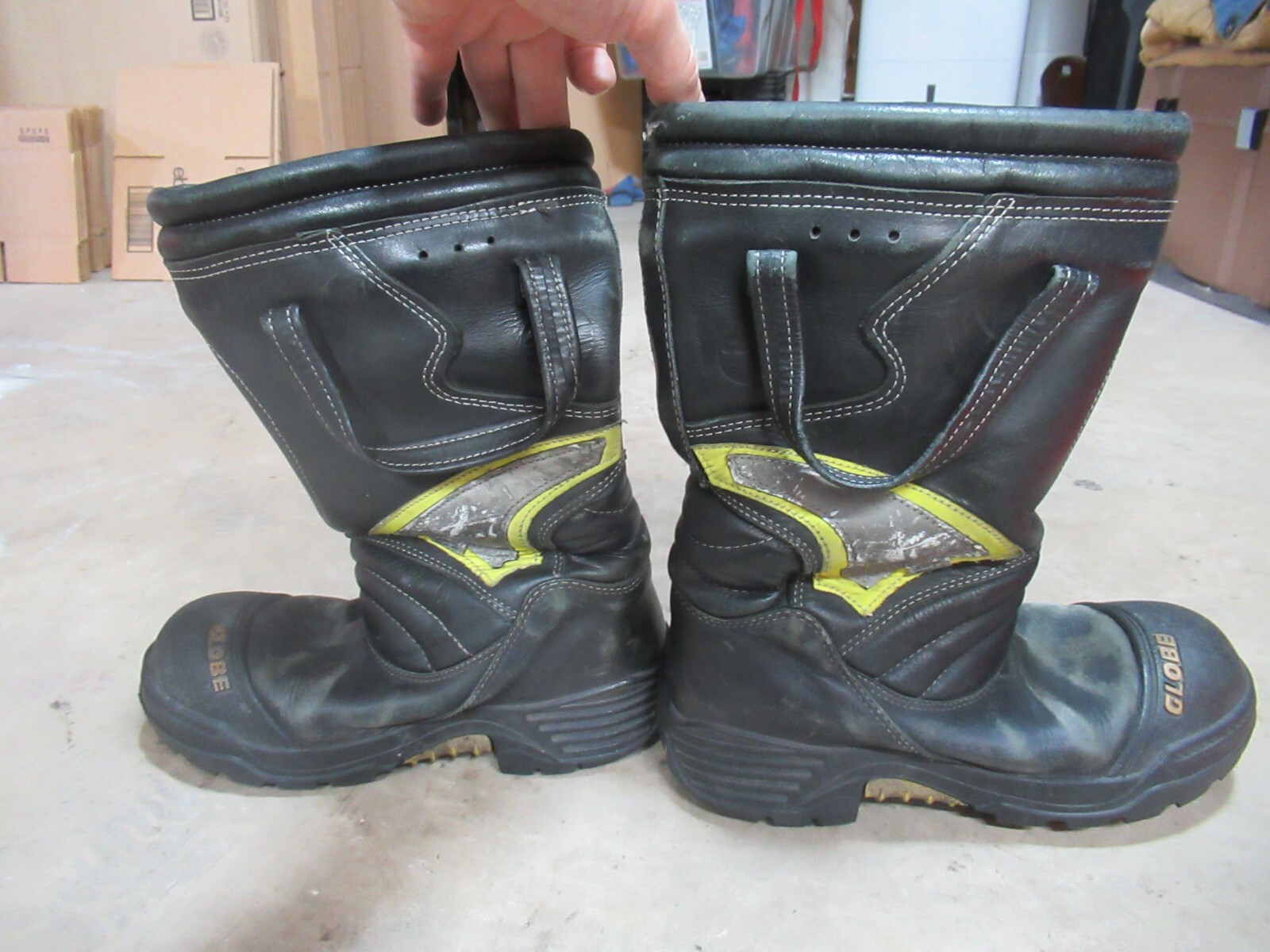 Globe LEATHER 8M Structural Pull-On Fire Fighter Boot… - Gem