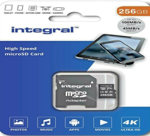 256GB Micro SD Card 4K Memory For INSTA360 One R 1-INCH Edition Action ...