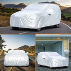 4.8M Full Car Cover In/Outdoor Dust UV Sun Snow Protection Silver Fit ...