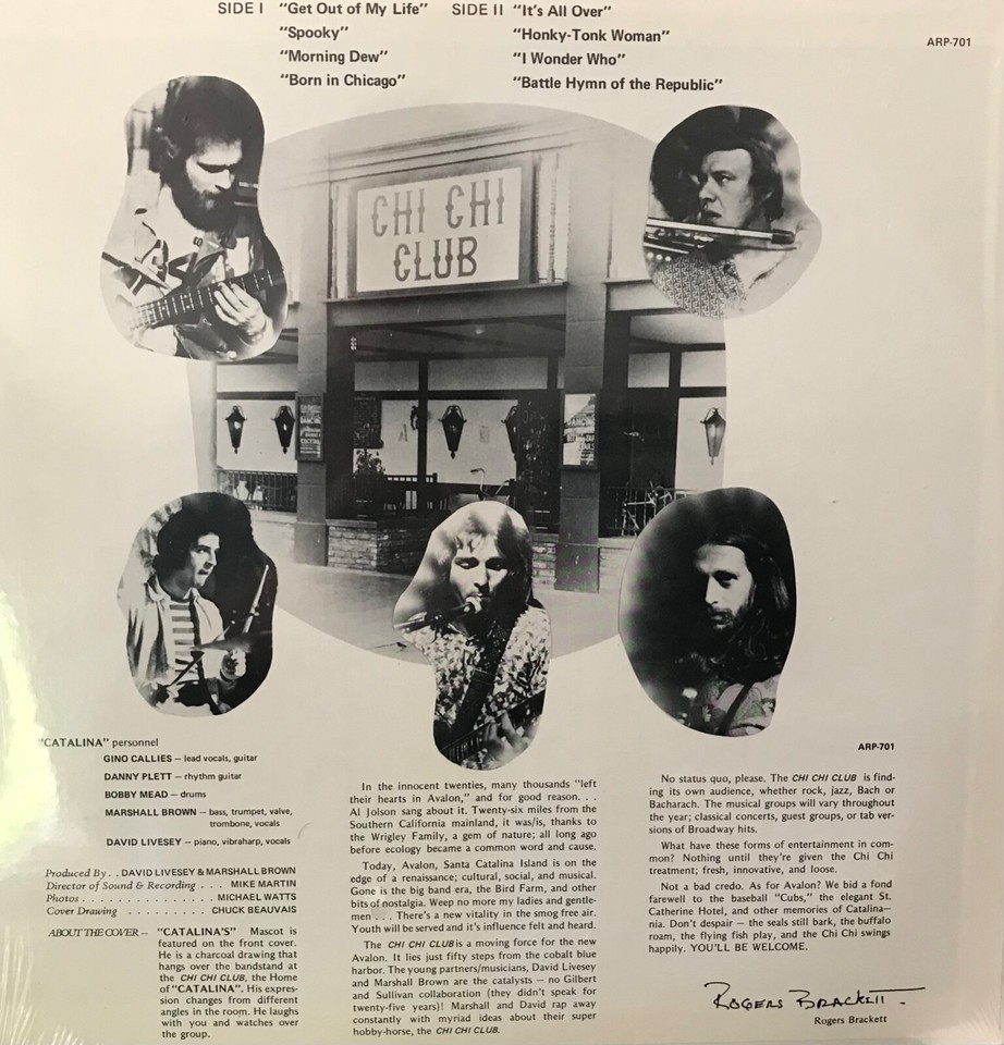 Catalina Live from Chi Chi Club Album | eBay