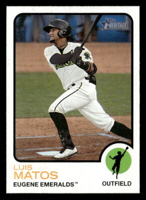 Luis Matos 2022 Topps Heritage Minor League Card #48 Eugene Emeralds | eBay