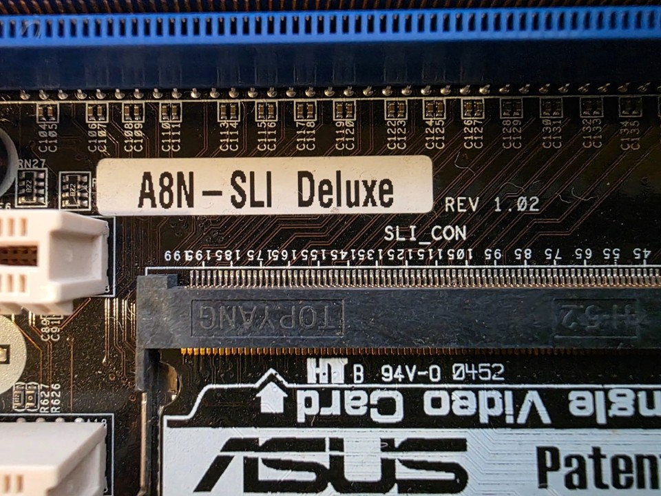 ASUS A8N-SLI Deluxe Rev. 1.02 Socket 939 ATX Motherboard for Athlon 64 ...
