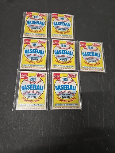 Lot Of 7 1981 Topps Coca-Cola Team Sets. | eBay