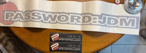 Very Rare Discontinued Password JDM banner Sticker Emblem Logo Car ...