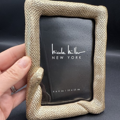 Nicole Miller Snake Frames Gilded Art Nouveau Style Snakeskin 4x6 Lot ...