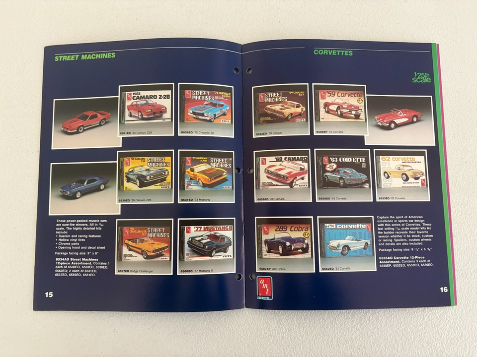 1986 ORIGINAL Vintage Ertl AMT Model Kits TOY CATALOG | eBay