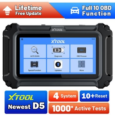 XTOOL D5 OBD2 Diagnostic Tool Code Reader Automotive Scanner Engine ABS ...