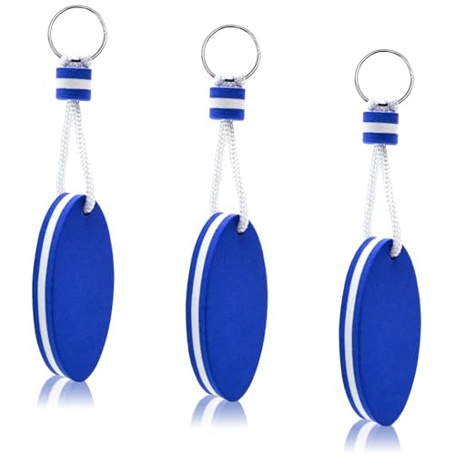 3 Pack Floating Foam Keychains for Boat Keys, Waterproof Buoyant Key ...