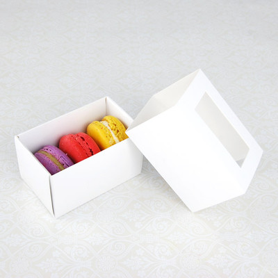 Macaron Box - for 3 Macarons - Pack of 25 sets | eBay Australia
