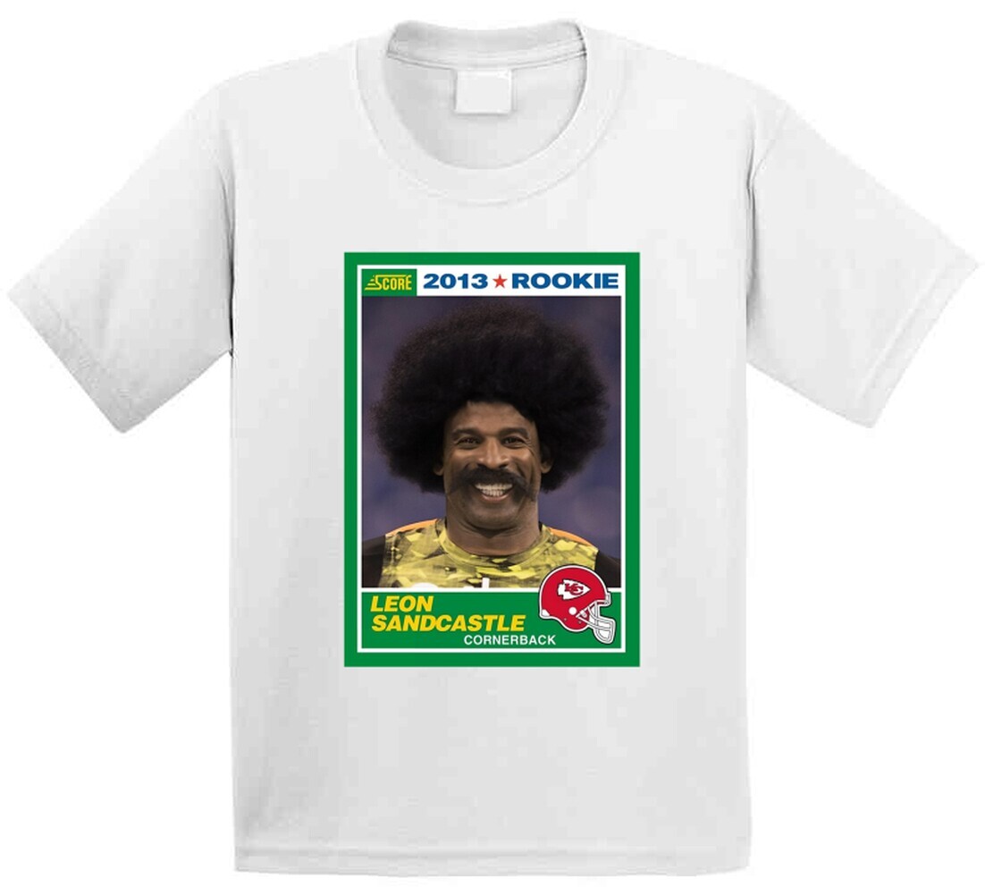 Leon Sandcastle Rookie Card Deion Sanders Alter Ego Fan T Shirt | eBay