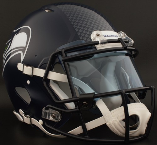 ***CUSTOM*** SEATTLE SEAHAWKS NFL Riddell Speed AUTHENTIC Football ...