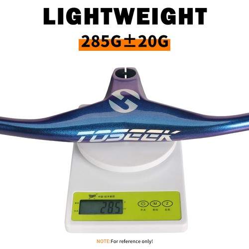 TOSEEK Full Carbon Fiber Integrated Handlebars MTB Mountain Bike Flat ...