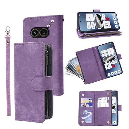Wallet Case for Nothing phone2a with Wrist Strap Lanyard and Premium ...