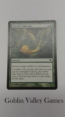 MTG Shadowmoor 1x Gleeful Sabotage SP | eBay