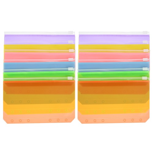 12 Pcs Receipt Storage Bag Binder Pouch File Organizer Portable Bags | eBay