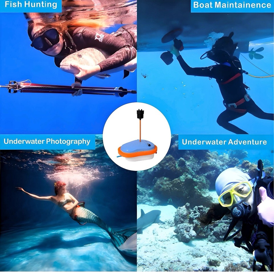 Tankless Diving System Scuba Diving Ventilator, Portable Rechargeable ...