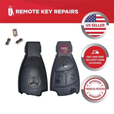 Mercedes-Benz B Class Key Fob Case Shell Replacement | 4-Button Remote ...