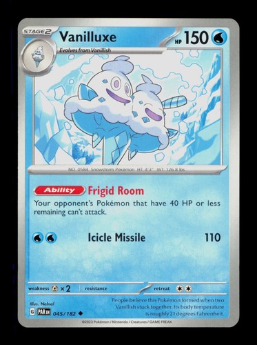 Vanilluxe 045/182 Pokemon Scarlet&Violet Paradox Rift Trading Card TCG ...