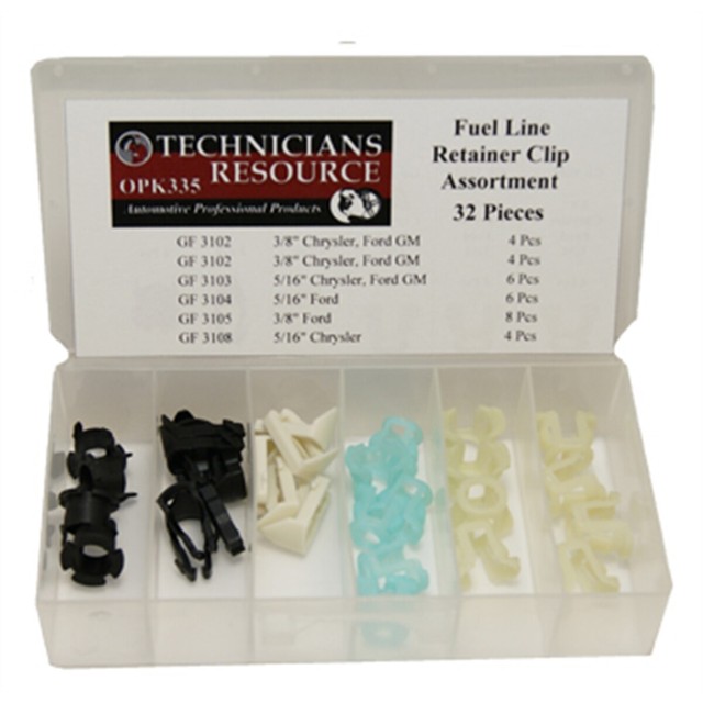 32 Piece Fuel Line Retainer Clip Assortment TMROPK335 Brand New! | eBay