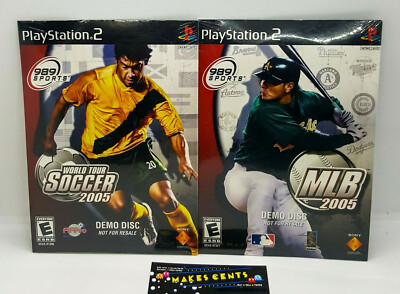 MLB & World Tour Soccer 2005 Demo Disc 989 Sports Sony SEALED NEW RARE ...
