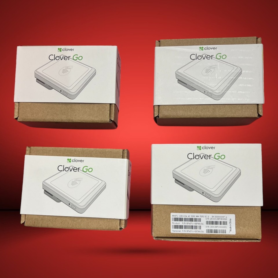 Clover Go RP457C Contactless + Chip + Swipe Card Reader in White NEW IN ...