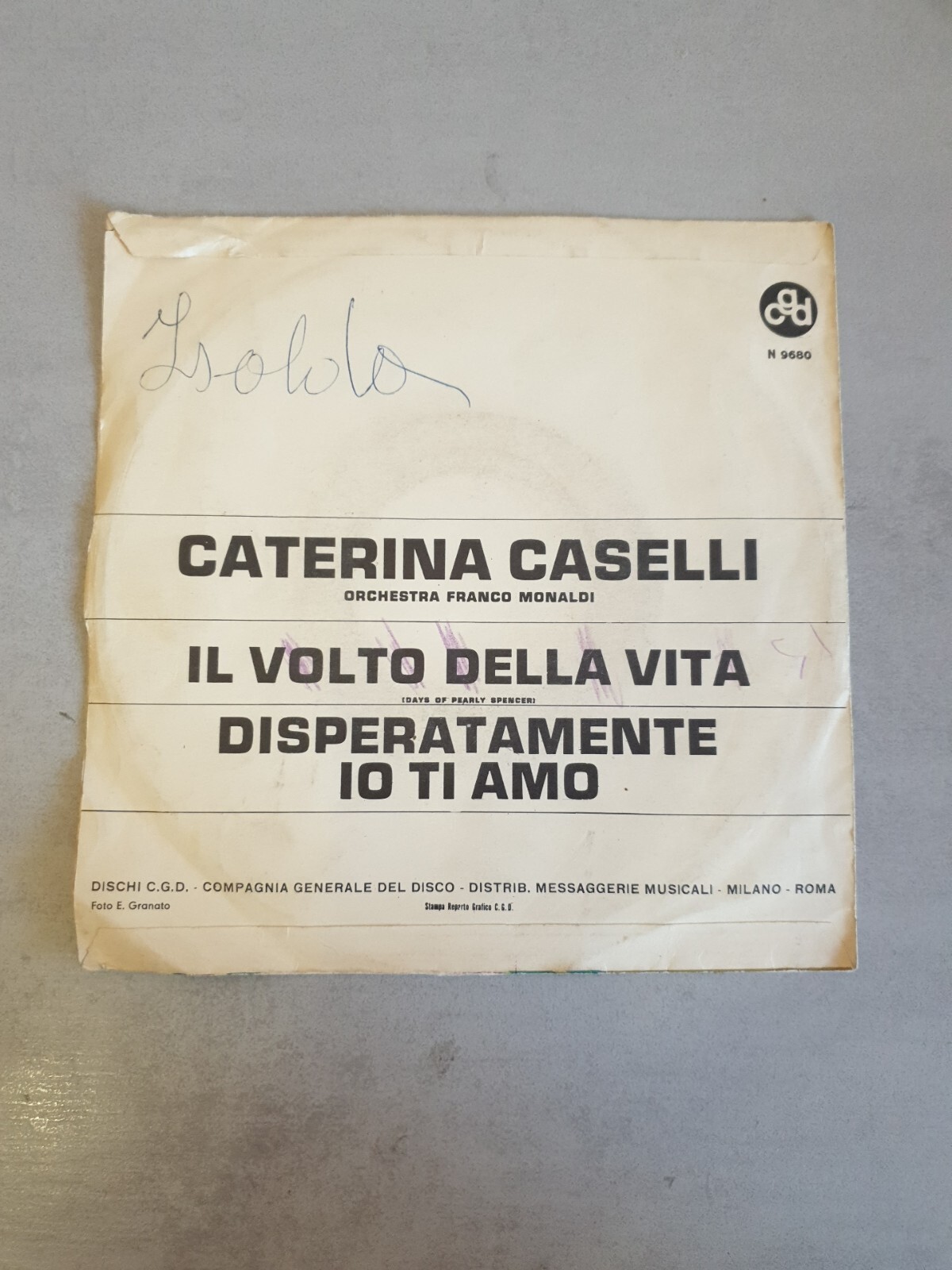 Caterina Caselli The Face Of Hip Desperately Io Ti Amo 45 Italy Press ...