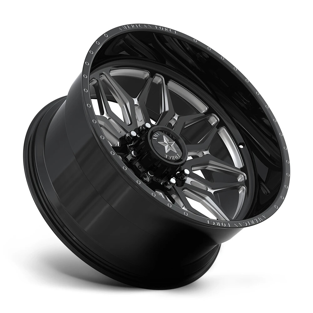 22x12 American Force Stunner Forged Black Milled 8x170 Ford Super Duty ...