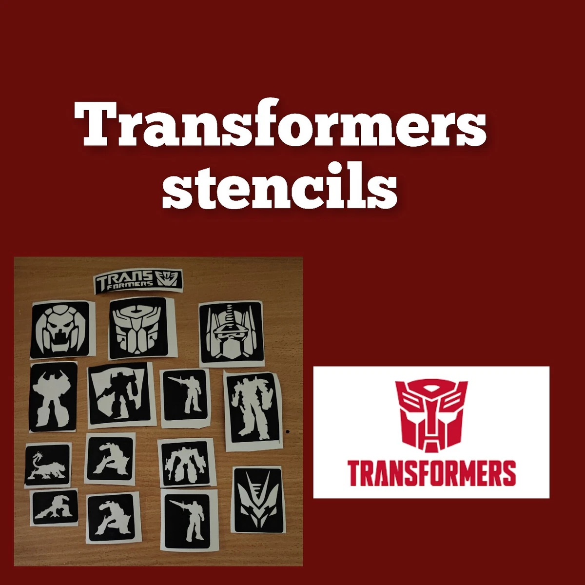 Transformers Face Stencil