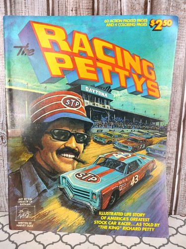 1980 Richard Petty STP Racing NASCAR Comic Coloring Book Bob Kane ...