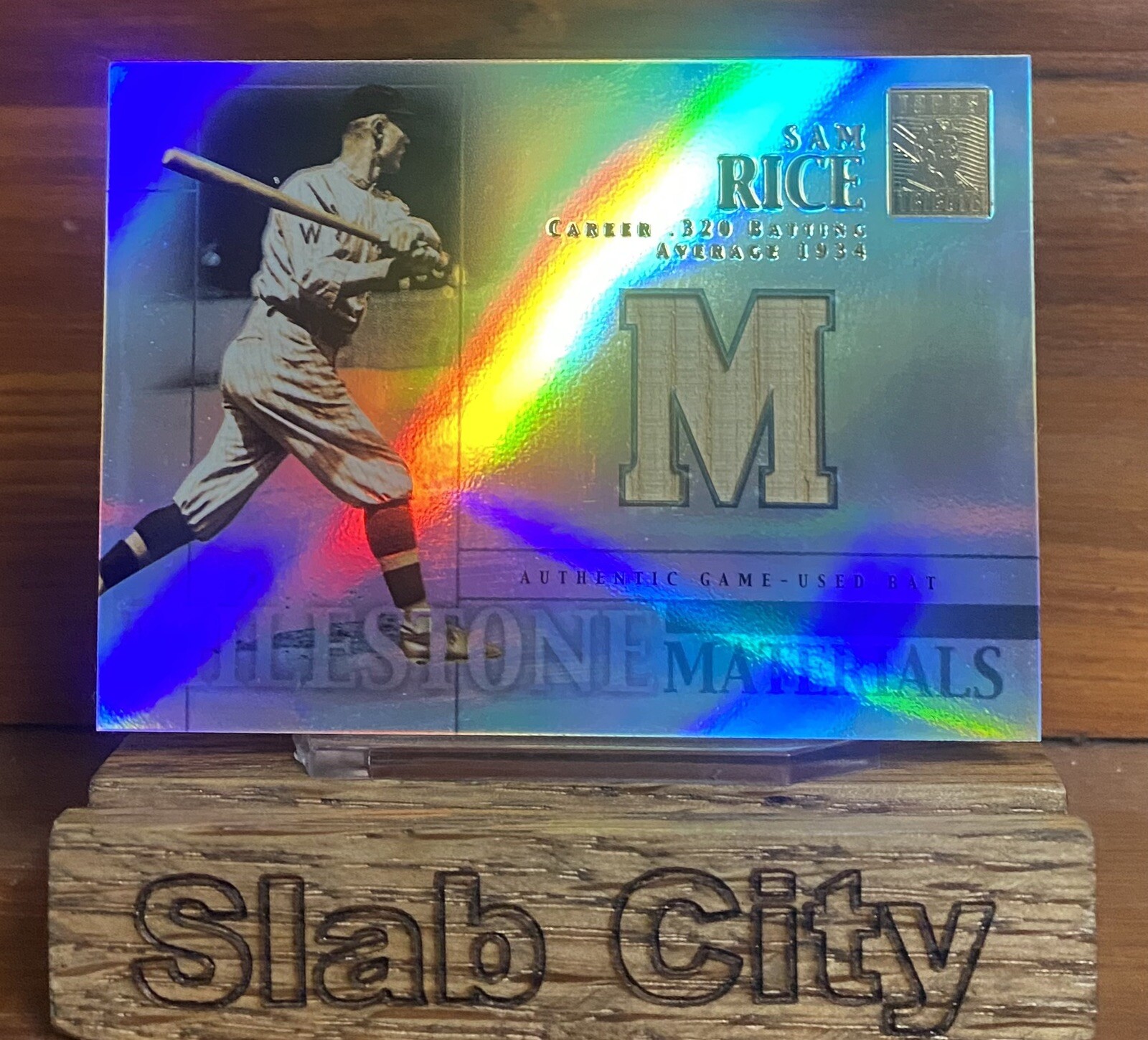 2002 Topps Tribute - Milestone Materials #MIM-SR Sam Rice (MEM) for ...