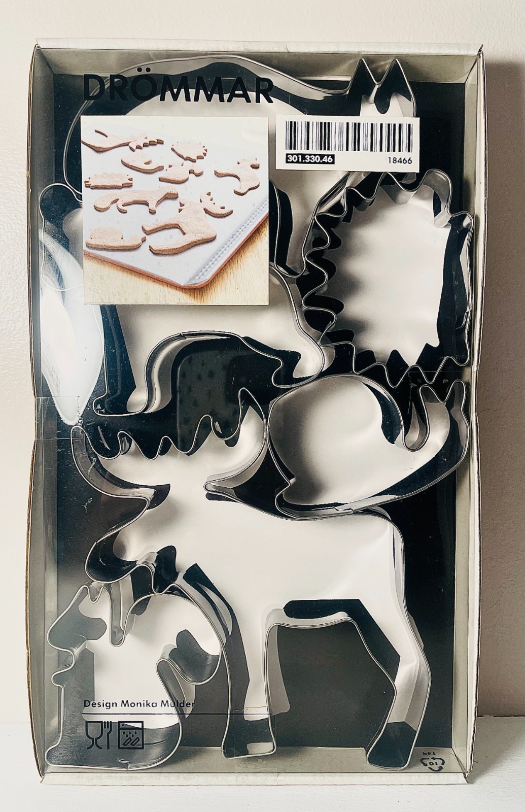 Ikea Drommar Six (6) Piece Cookie Cutters of Woodland Wildlife Forest ...