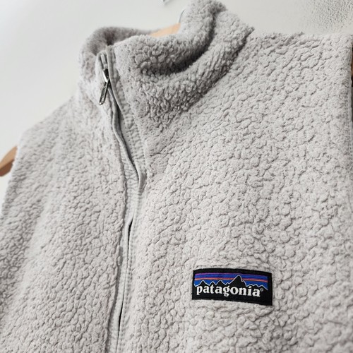 Patagonia Los Gatos Vest Womens Small Fuzzy Deep Pile Fleece Full Zip ...