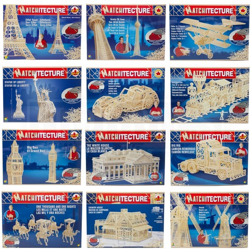 Matchitecture Matchstick Model Kits Wooden Modelling Match Craft | eBay UK
