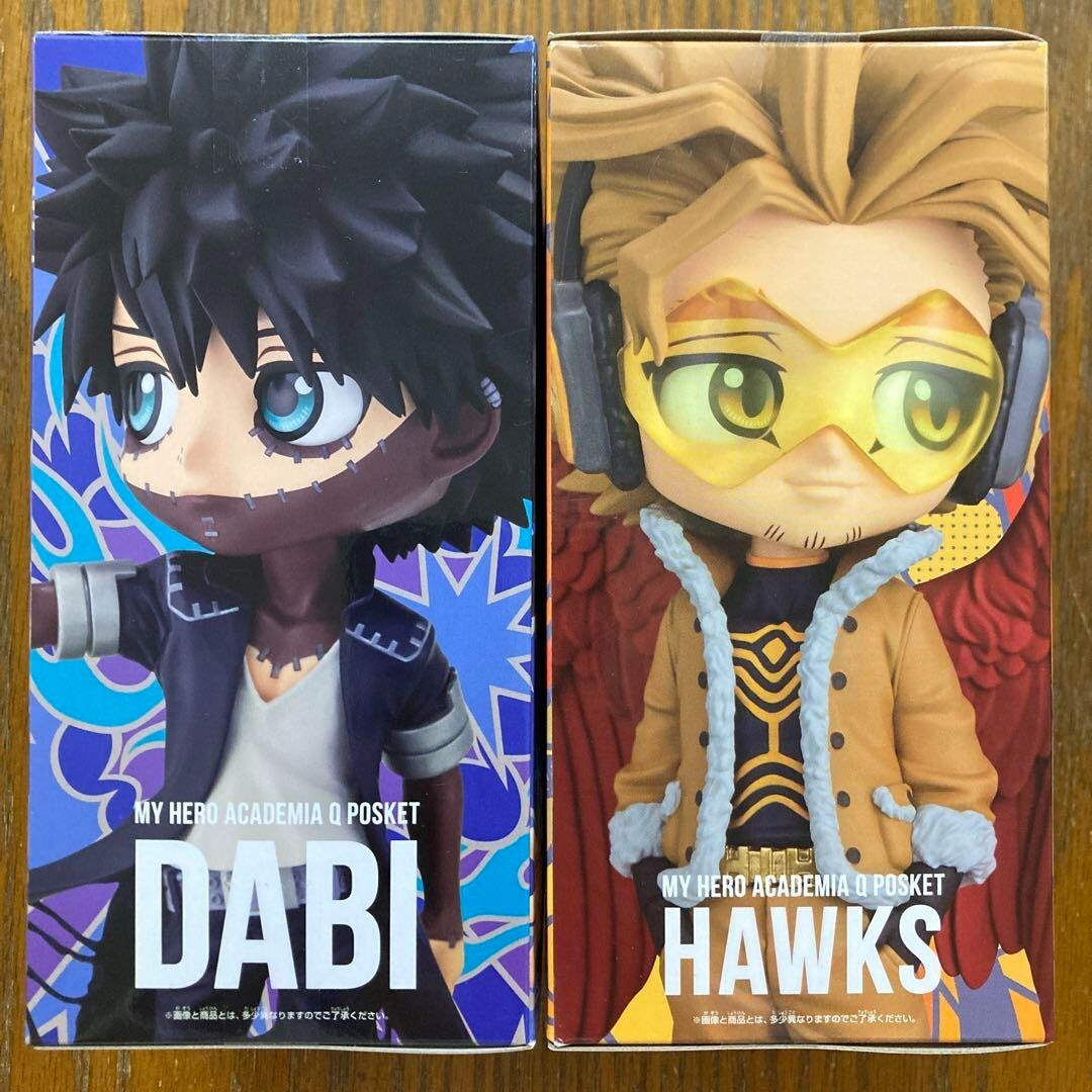 Q posket My Hero Academia Dabi Hawks Figure A Color Set of 2 Banpresto ...