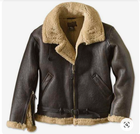 B3 RAF Black Mens Bomber Flying Aviator Fur Irvin Real Shearling ...
