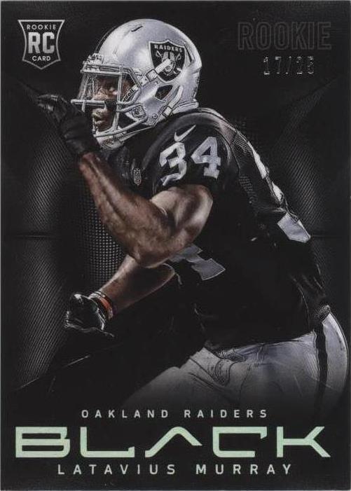 2013 Panini Black - Rookie Latavius Murray #157 Platinum /25 (RC) for ...