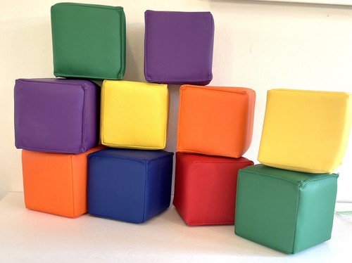 Softzone ECR4Kids Vinyl & Foam Baby Toddler Soft Building Blocks Play ...