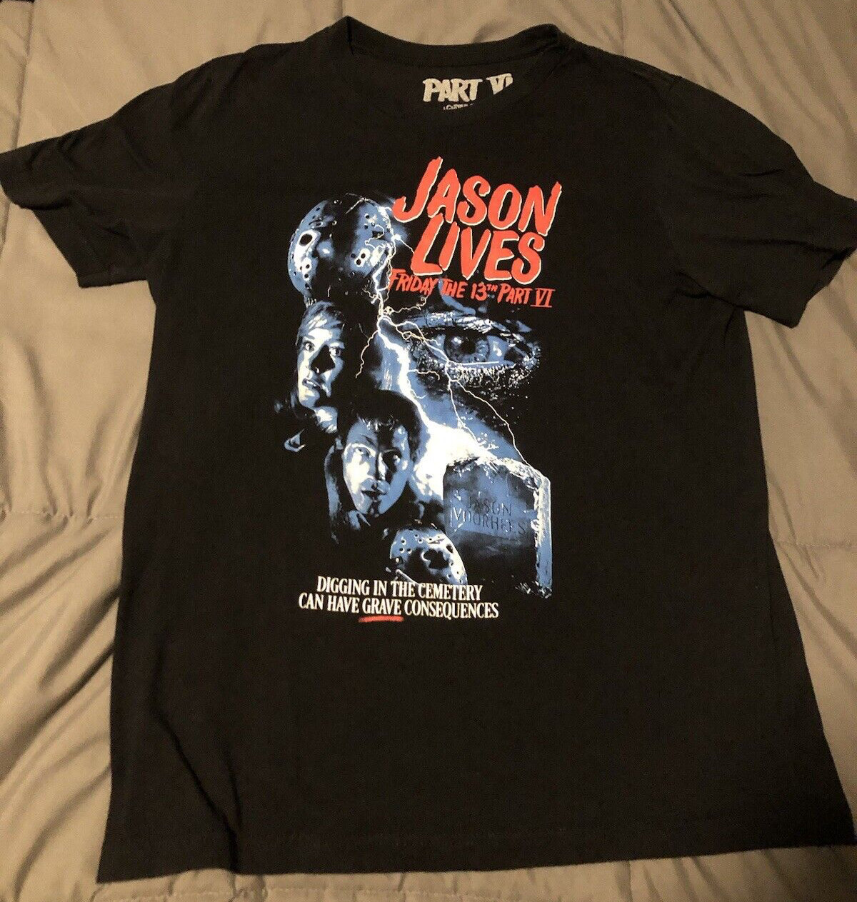 Gutter Garbs Friday The 13th Part VI 6 T Shirt Adult L - Gem