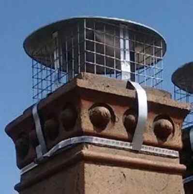 SQUARE CHIMNEY COWL MULTI-FUEL SQUARE POT Chimney Bird Guard ROOF ...