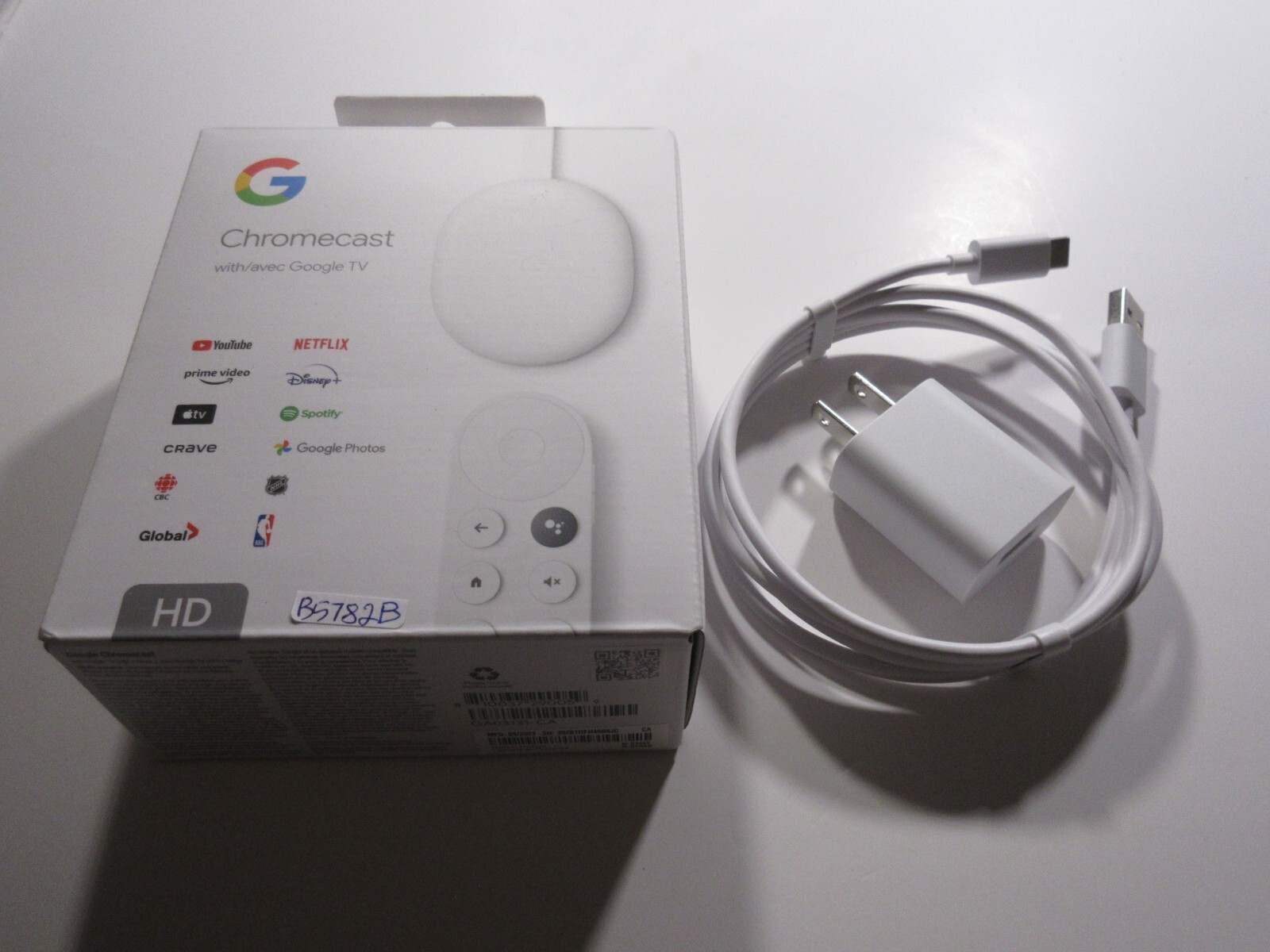 Genuine Google Chromecast Power Adapter & USB Cable Only. No chromecast.