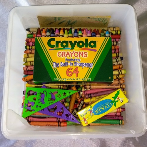 Crayola Crayons 5 lbs Bulk Lot Used Misc. Craft Melt Broken Variety w ...